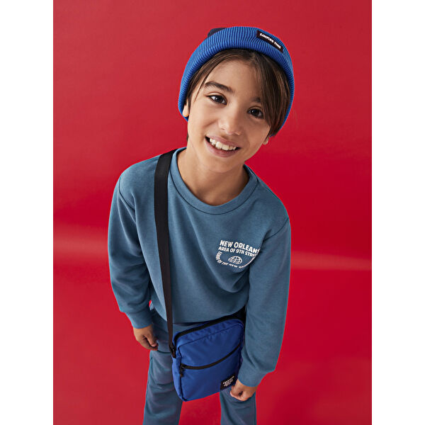 Renk Bloklu Erkek Çocuk Triko Bere