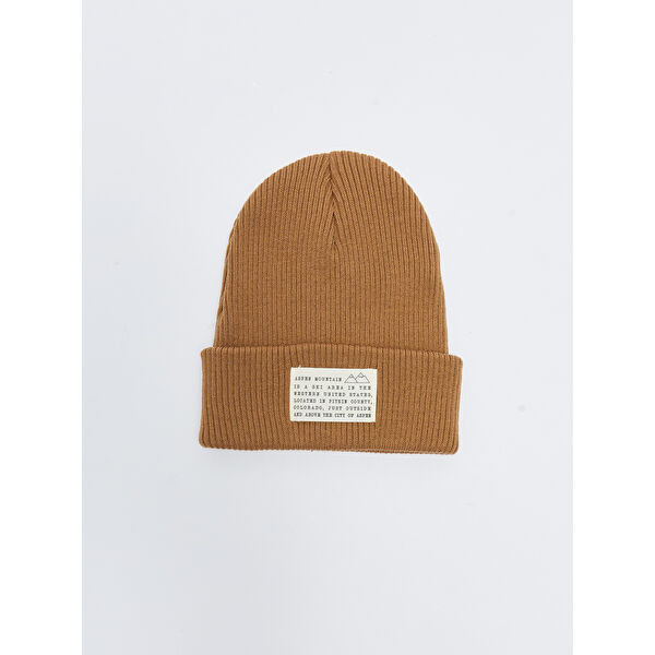 Etiket Nakışlı Erkek Çocuk Bere