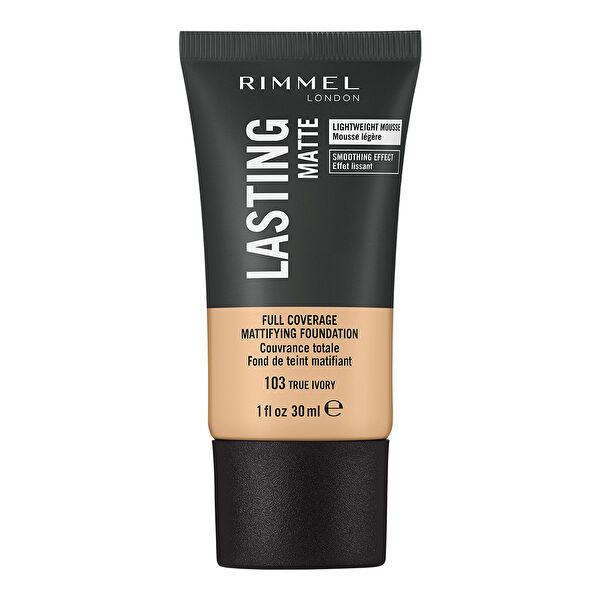 Rimmel London Fondöten Lasting Matte 103 True Ivory 30 ml Rimmel London Fondöten Lasting Matte 103 True Ivory 30 ml