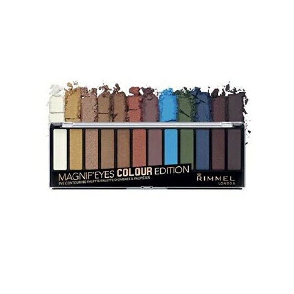 Rimmel London Far Paleti Magnif'Eyes Eyeshadow Palette 12'li Colour Edition Rimmel London Far Paleti Magnif'Eyes Eyeshadow Palette 12'li Colour Edition