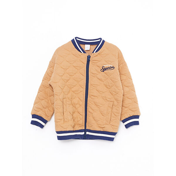 Kolej Yaka Uzun Kollu Erkek Bebek Bomber Ceket Kolej Yaka Uzun Kollu Erkek Bebek Bomber Ceket