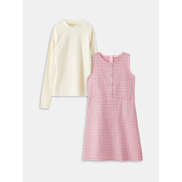 Basic Uzun Kollu Kız Çocuk Tişört ve Elbise