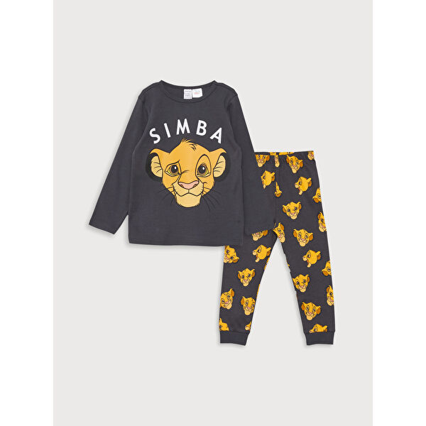 Bisiklet Yaka Uzun Kollu Aslan Kral Baskılı Erkek Bebek Pijama Takımı 2'li Bisiklet Yaka Uzun Kollu Aslan Kral Baskılı Erkek Bebek Pijama Takımı 2'li