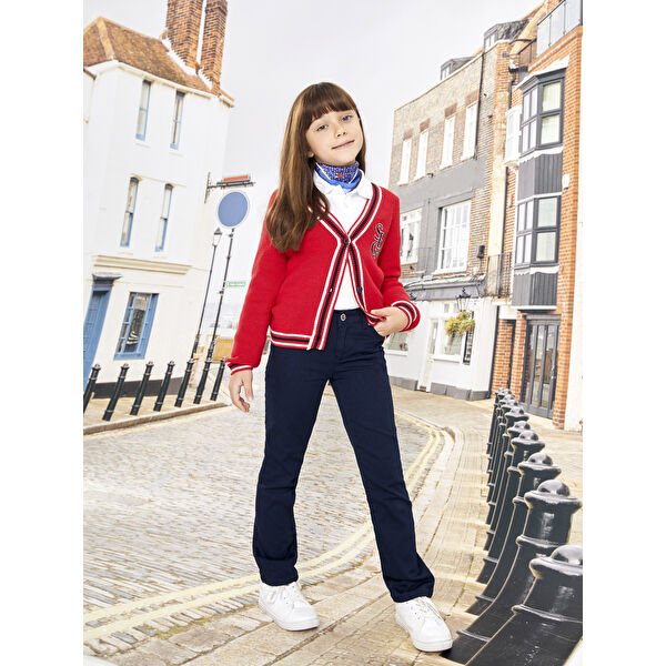 Slim Fit Basic Kız Çocuk Pantolon