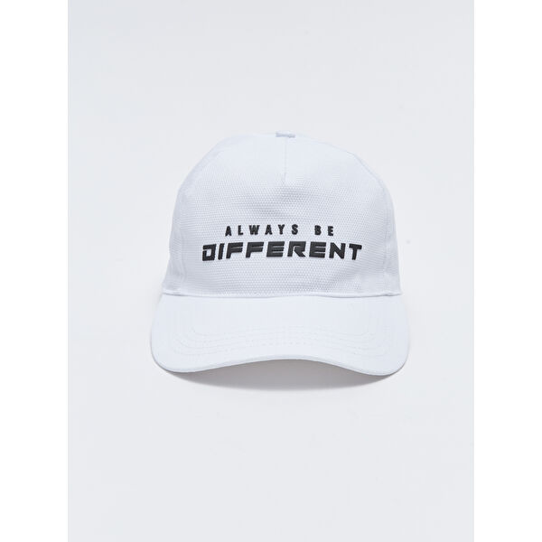 Yazı Baskılı Erkek Kep Şapka