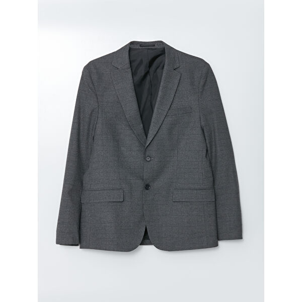 Dar Kalıp Ekose Erkek Blazer Ceket Dar Kalıp Ekose Erkek Blazer Ceket