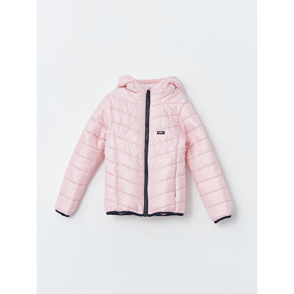 Kapüşonlu Basic Kız Çocuk Şişme Mont