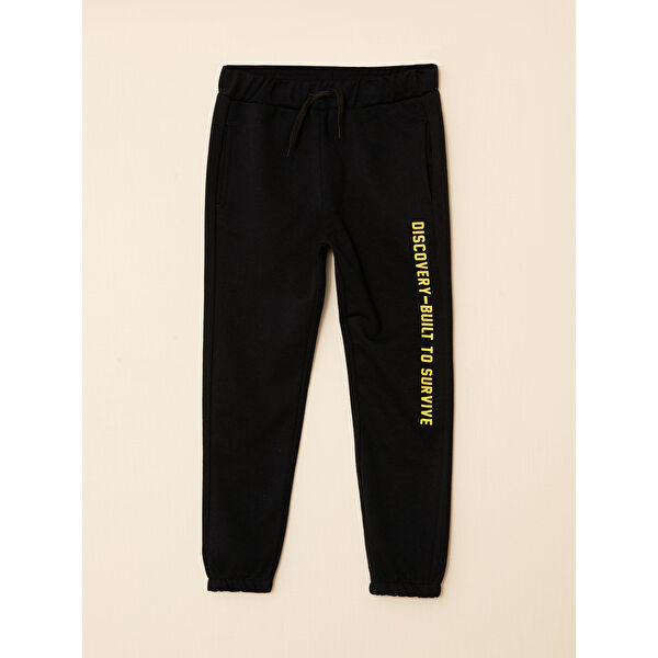 Beli Lastikli Baskılı Erkek Çocuk Jogger Eşofman Altı Beli Lastikli Baskılı Erkek Çocuk Jogger Eşofman Altı