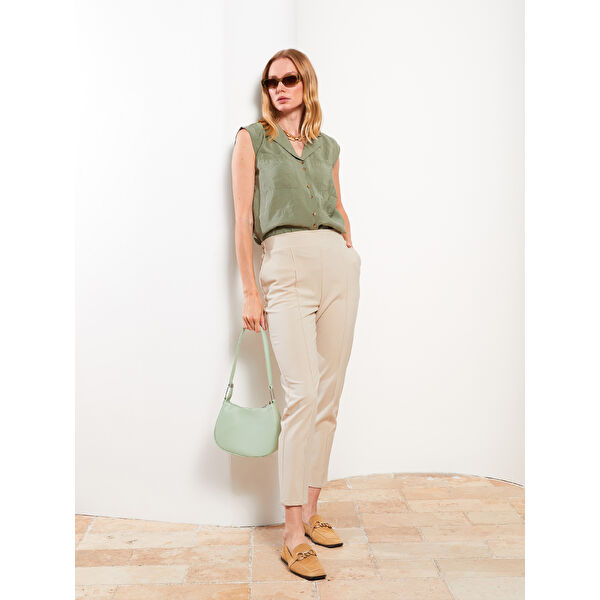 Rahat Kalıp Düz Kadın Pantolon