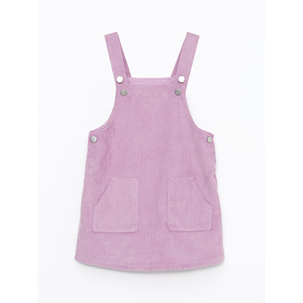 Kare Yaka Askılı Basic Kız Bebek Salopet Elbise Kare Yaka Askılı Basic Kız Bebek Salopet Elbise