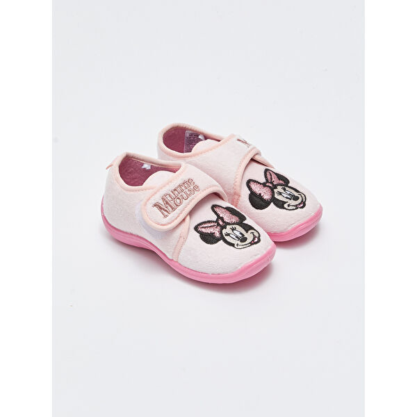 Minnie Mouse Lisanslı Cırt Cırtlı Kız Bebek Panduf Minnie Mouse Lisanslı Cırt Cırtlı Kız Bebek Panduf