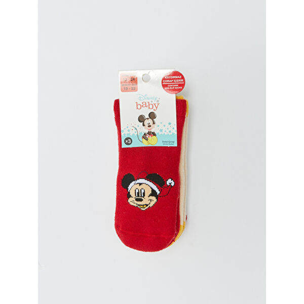 Disney Baskılı Erkek Bebek Soket Çorap 3'lü Disney Baskılı Erkek Bebek Soket Çorap 3'lü