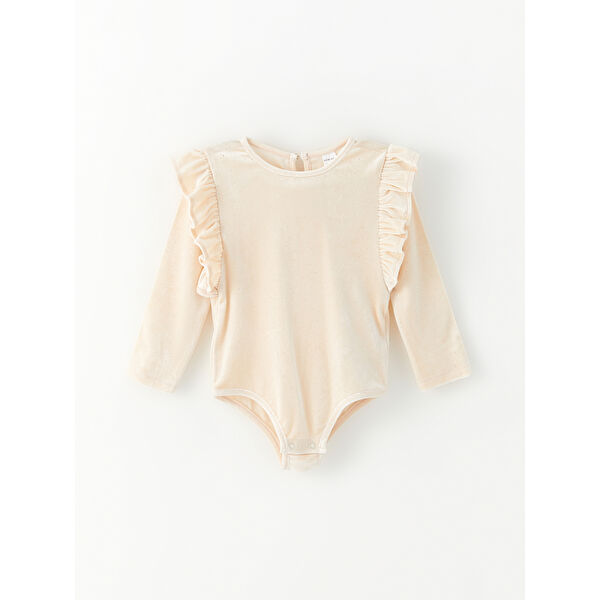 Bisiklet Yaka Uzun Kollu Desenli Kız Bebek Çıtçıtlı Body Bisiklet Yaka Uzun Kollu Desenli Kız Bebek Çıtçıtlı Body