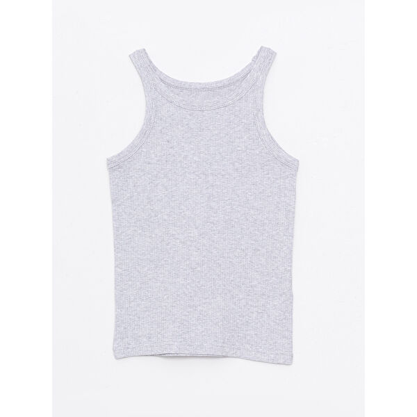 Bisiklet Yaka Basic Pamuklu Kız Çocuk Atlet