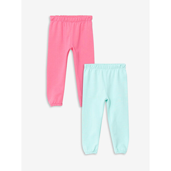 Beli Lastikli Basic Kız Bebek Tayt 2'li