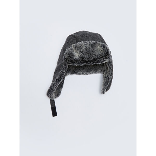 Desenli Erkek Kar Şapkası