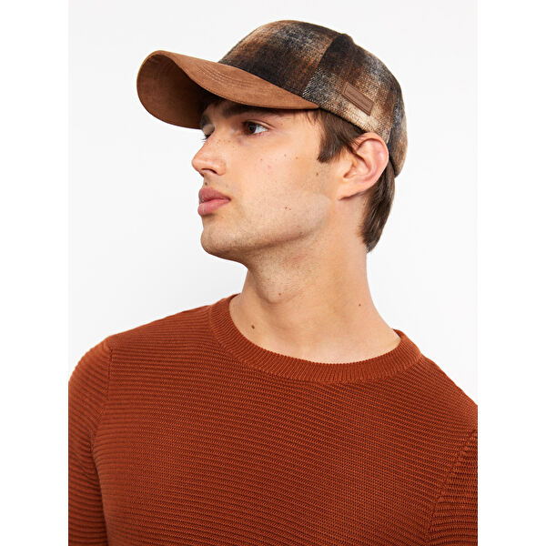 Renk Bloklu Erkek Kep Şapka