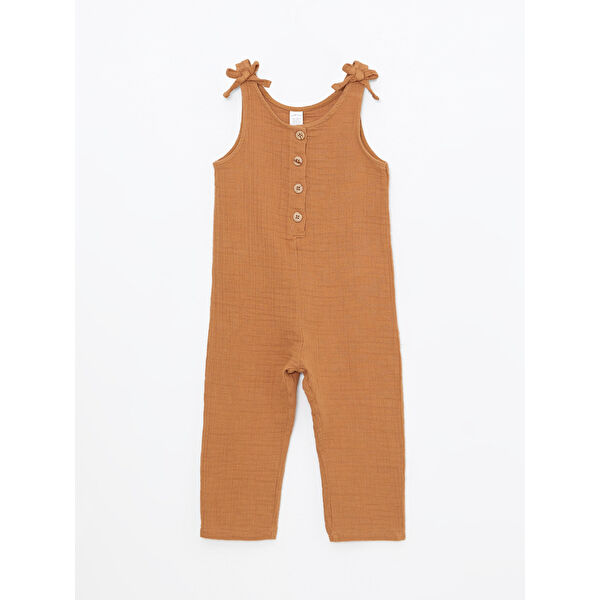 Bisiklet Yaka Basic Kız Bebek Tulum