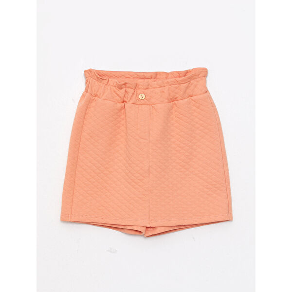 Beli Lastikli Kapitone Desenli Kız Çocuk Şort Etek Beli Lastikli Kapitone Desenli Kız Çocuk Şort Etek