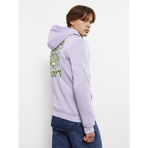 Kapüşonlu Uzun Kollu Rick and Morty Baskılı Erkek Sweatshirt Kapüşonlu Uzun Kollu Rick and Morty Baskılı Erkek Sweatshirt
