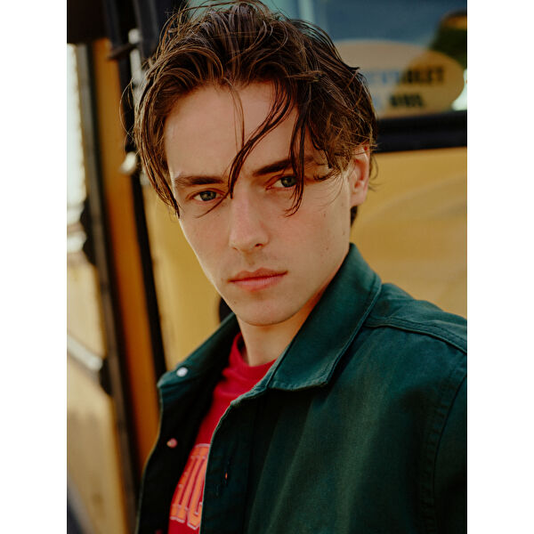 Rahat Kalıp Uzun Kollu Erkek Jean Gömlek