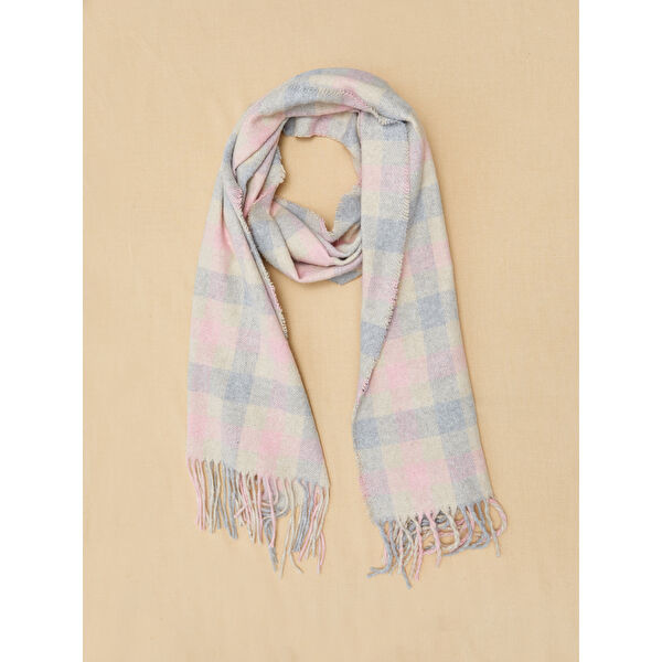 Ekose Desenli Kadın Atkı Ekose Desenli Kadın Atkı