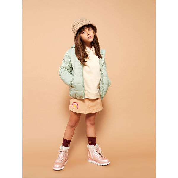 Baskılı Pamuklu Kız Çocuk Etek Baskılı Pamuklu Kız Çocuk Etek