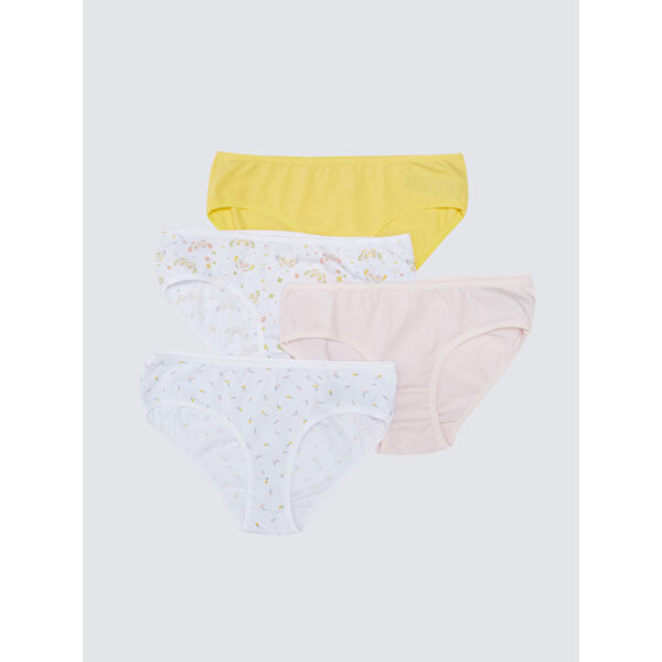 Baskılı Pamuklu Kız Çocuk Külot 4'lü Baskılı Pamuklu Kız Çocuk Külot 4'lü