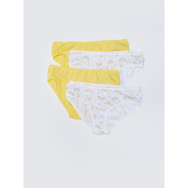 Baskılı Pamuklu Kız Çocuk Külot 4'lü Baskılı Pamuklu Kız Çocuk Külot 4'lü