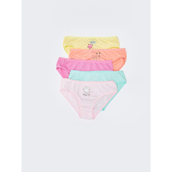 Baskılı Pamuklu Kız Çocuk Külot 5'li Baskılı Pamuklu Kız Çocuk Külot 5'li