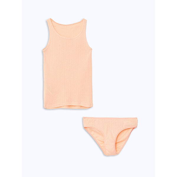 Bisiklet Yaka Basic Kız Çocuk Atlet ve Külot