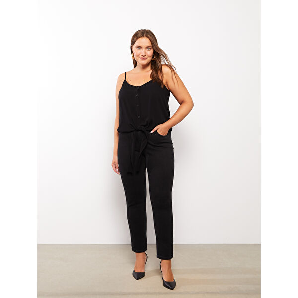 Büyük Beden Straight Fit Kadın Rodeo Jean Pantolon Büyük Beden Straight Fit Kadın Rodeo Jean Pantolon
