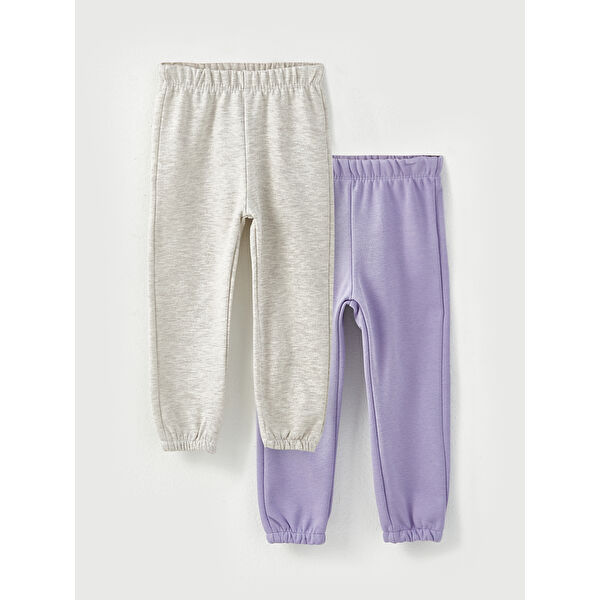 Beli Lastikli Basic Kız Bebek Eşofman Alt 2'li