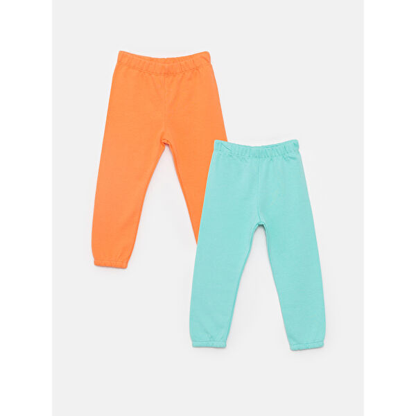 Beli Lastikli Basic Kız Bebek Tayt 2'li