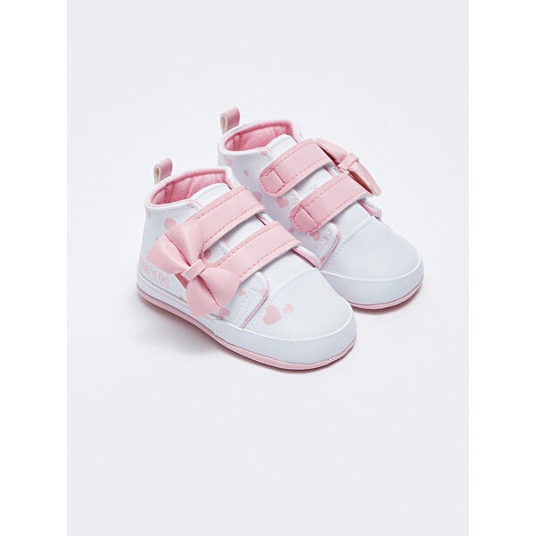 3D Fiyonk Detaylı Cırt Cırtlı Kız Bebek Yürüme Öncesi Ev Botu 3D Fiyonk Detaylı Cırt Cırtlı Kız Bebek Yürüme Öncesi Ev Botu