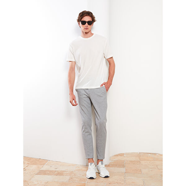 Slim Fit Örme Erkek Pantolon