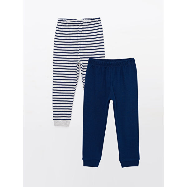 Beli Lastikli Erkek Bebek Pijama Alt 2'li
