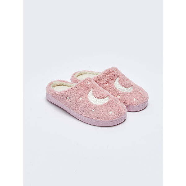 Nakış Detaylı Önü Kapalı Kadın Ev Terliği