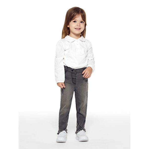 Basic Slim Fit Kız Bebek Jean Pantolon Basic Slim Fit Kız Bebek Jean Pantolon