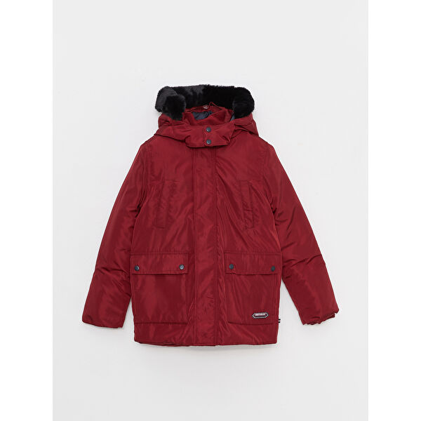 Kapüşonlu Basic Erkek Çocuk Mont