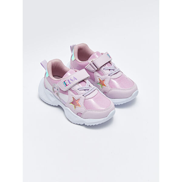 Frozen Lisanslı Bağcık ve Cırt Cırtlı Kız Çocuk Spor Ayakkabı