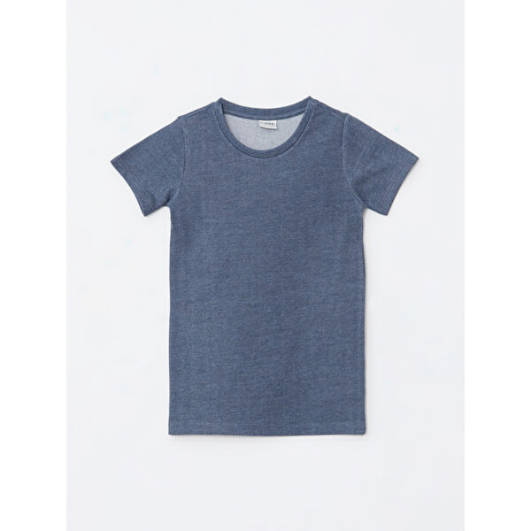 Bisiklet Yaka Basic Kısa Kollu Erkek Çocuk İçlik