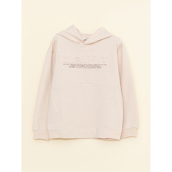 Kapüşonlu Baskılı Uzun Kollu Erkek Çocuk Sweatshirt Kapüşonlu Baskılı Uzun Kollu Erkek Çocuk Sweatshirt