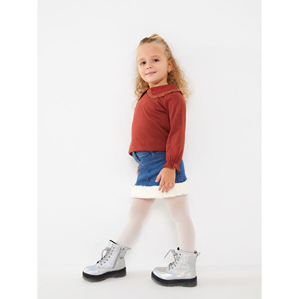Basic Kız Bebek Jean Etek ve Külotlu Çorap 2'li Basic Kız Bebek Jean Etek ve Külotlu Çorap 2'li