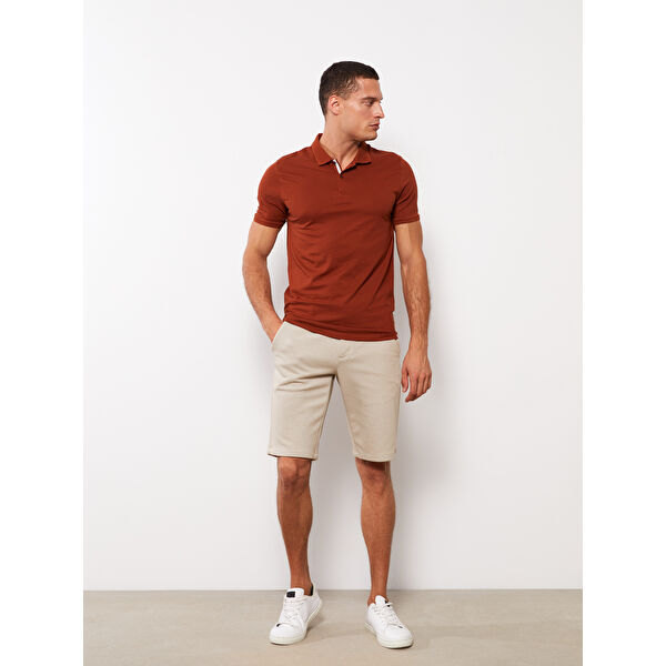 Polo Yaka Kısa Kollu Penye Erkek Tişört