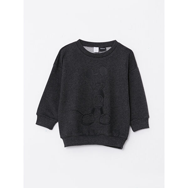 Bisiklet Yaka Uzun Kollu Disney Baskılı Erkek Bebek Sweatshirt
