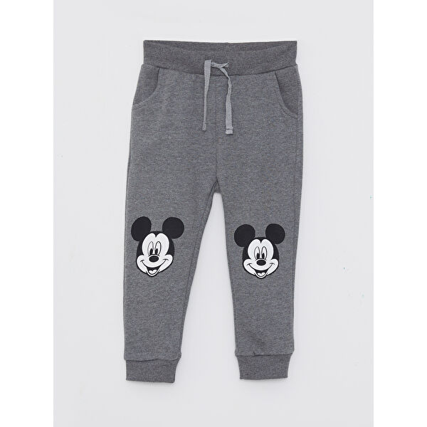 Beli Lastikli Mickey Mouse Baskılı Erkek Bebek Eşofman Alt Beli Lastikli Mickey Mouse Baskılı Erkek Bebek Eşofman Alt