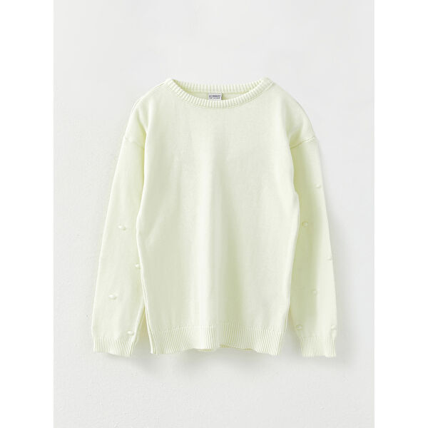 Bisiklet Yaka Basic Uzun Kollu Kız Çocuk Triko Kazak Bisiklet Yaka Basic Uzun Kollu Kız Çocuk Triko Kazak