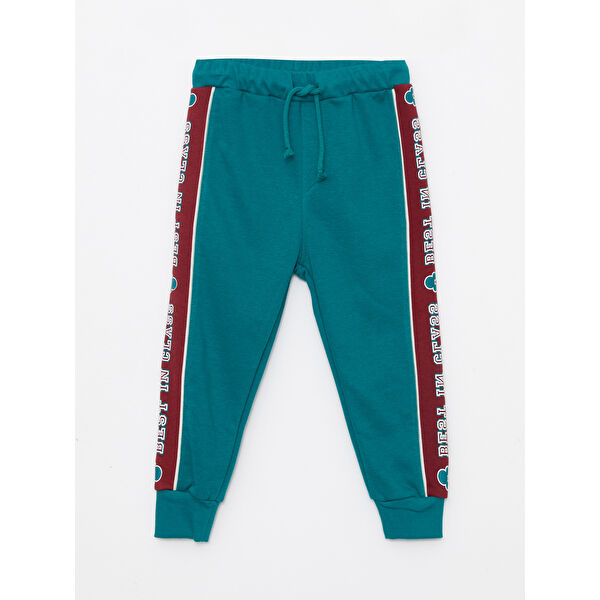 Beli Lastikli Mickey Mouse Baskılı Erkek Bebek Jogger Eşofman Alt Beli Lastikli Mickey Mouse Baskılı Erkek Bebek Jogger Eşofman Alt