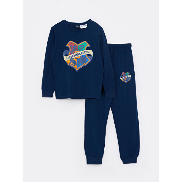 Bisiklet Yaka Harry Potter Baskılı Uzun Kollu Erkek Çocuk Pijama Takımı Bisiklet Yaka Harry Potter Baskılı Uzun Kollu Erkek Çocuk Pijama Takımı